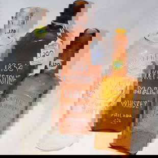 Lot Of 3 - Whiskey Bottles Auction