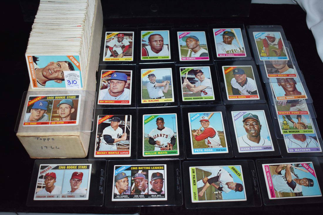 1966 Topps Baseball Card Partial Set #1 Thru 522 Auction