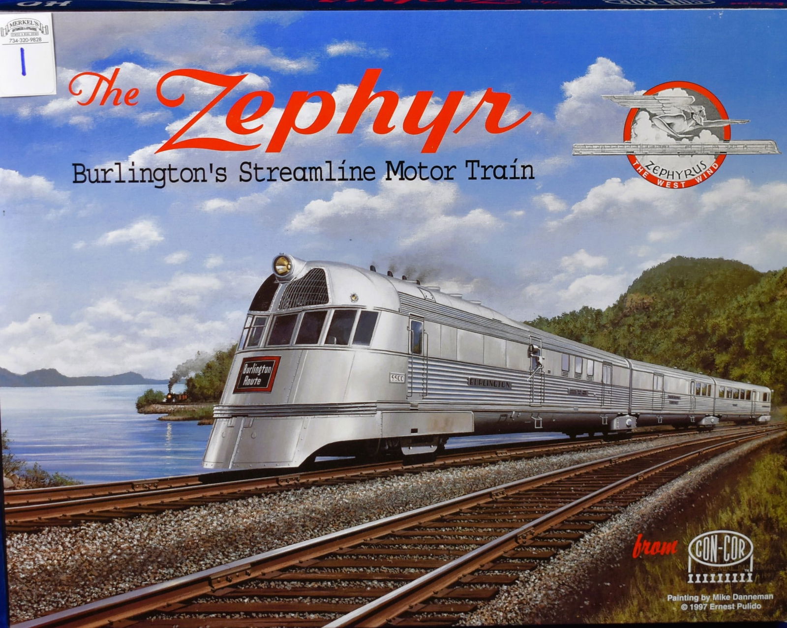 Con-cor 8721 Ho Scale Zephyr Streamline Trian With Lettering Auction