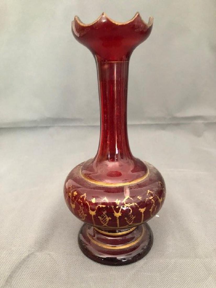 Bohemian Ruby Vase