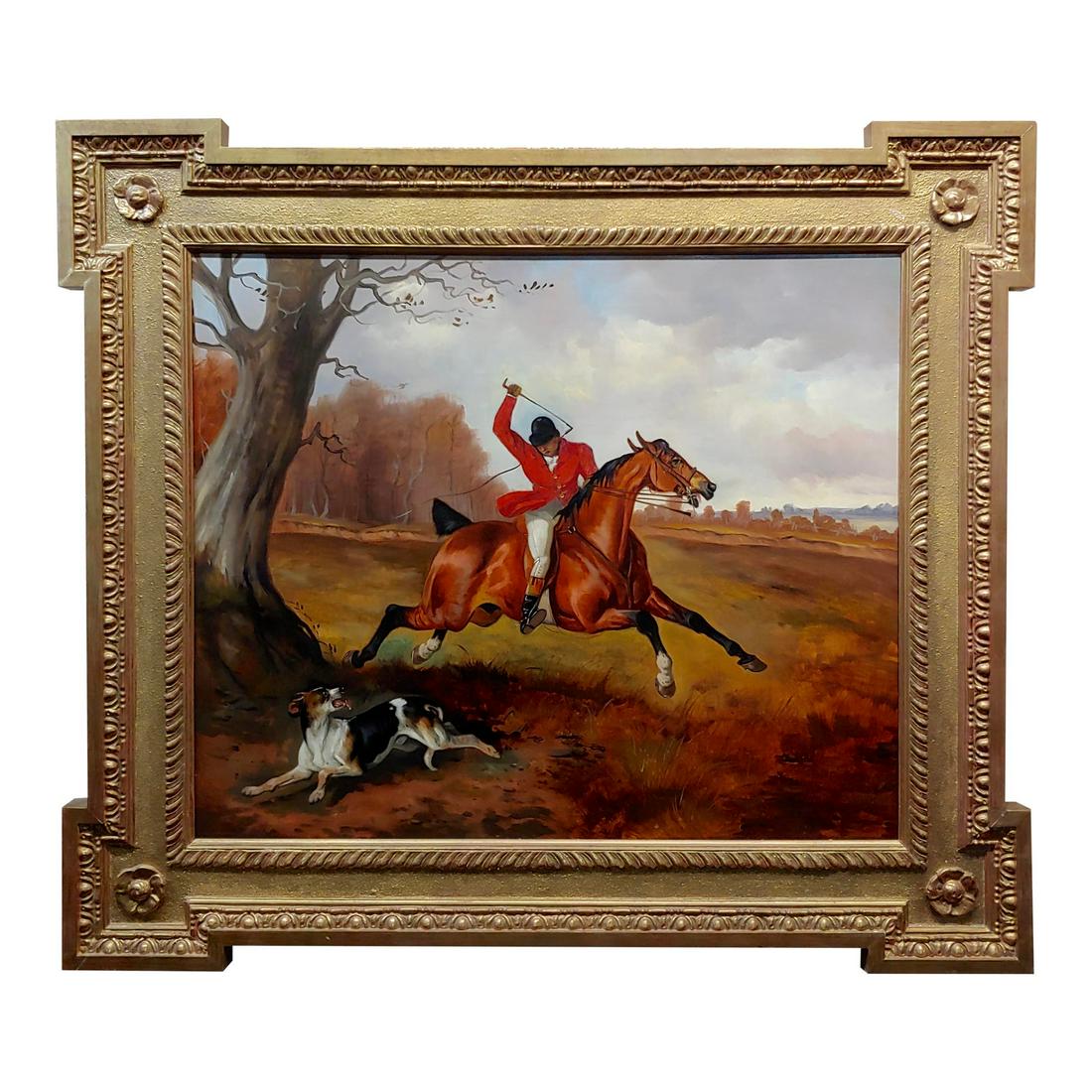 Horse Rider In Red Coat Whipping His Dog During Fox - Mar 21, 2021 | Ny ...