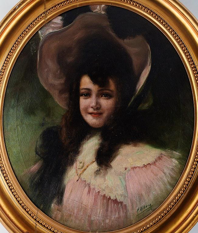 SIDNEY PIKE (1846-1907) OIL ON CANVAS OF GIRL WITH - May 31, 2014 ...