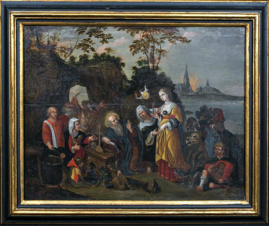 ST ANTHONY DEMONS & FLYING DEVILS OIL PAINTING (#0240) on Mar 13, 2022 ...