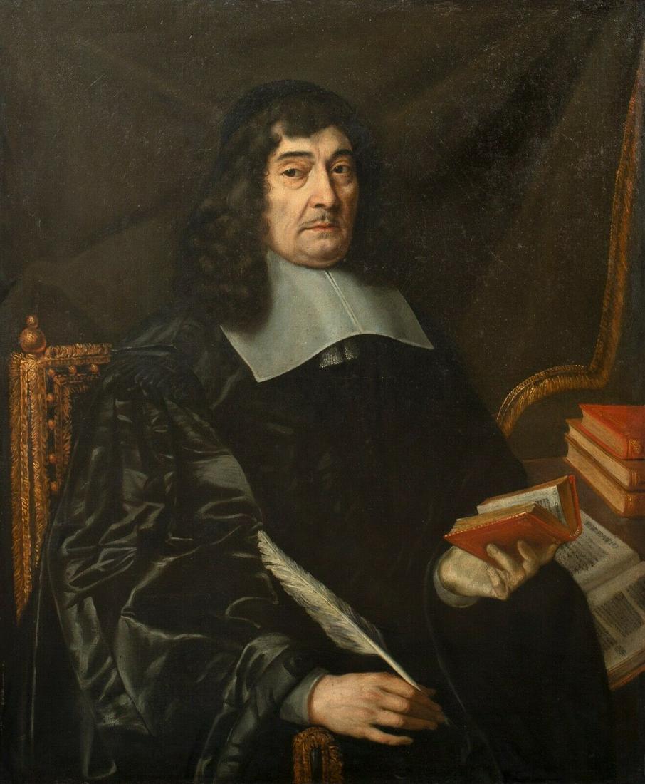 PORTRAIT OF RENE DESCARTES (1596-1650) OIL PAINTING (#0175) on Apr 10 ...