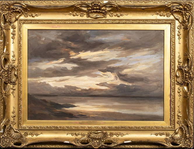 Dundee Coast Sunset Oil Painting