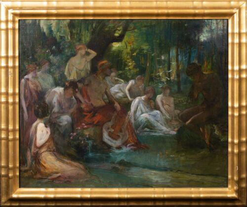 ORPHEUS & NYMPHS OIL PAINTING (#0247) on Jan 08, 2023 | NY Elizabeth in CA