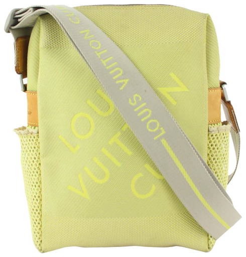 Louis Vuitton Lv Cup Lime Green Damier Geant Danube Weatherly Crossbody Bag