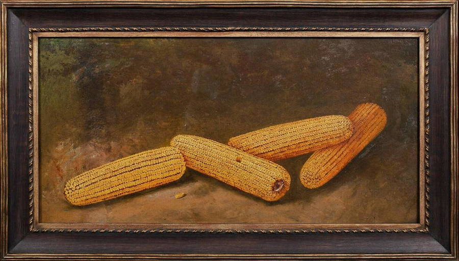 Corn On The Cob Still Life Oil Painting