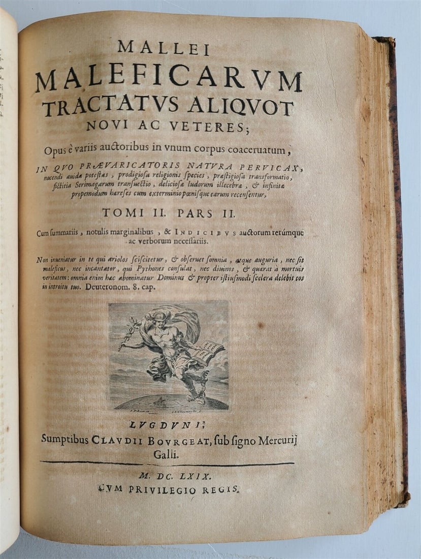 Heinrich Kramer's 1669 Malleus Maleficarum Hammer Of Witches Is A Rare ...