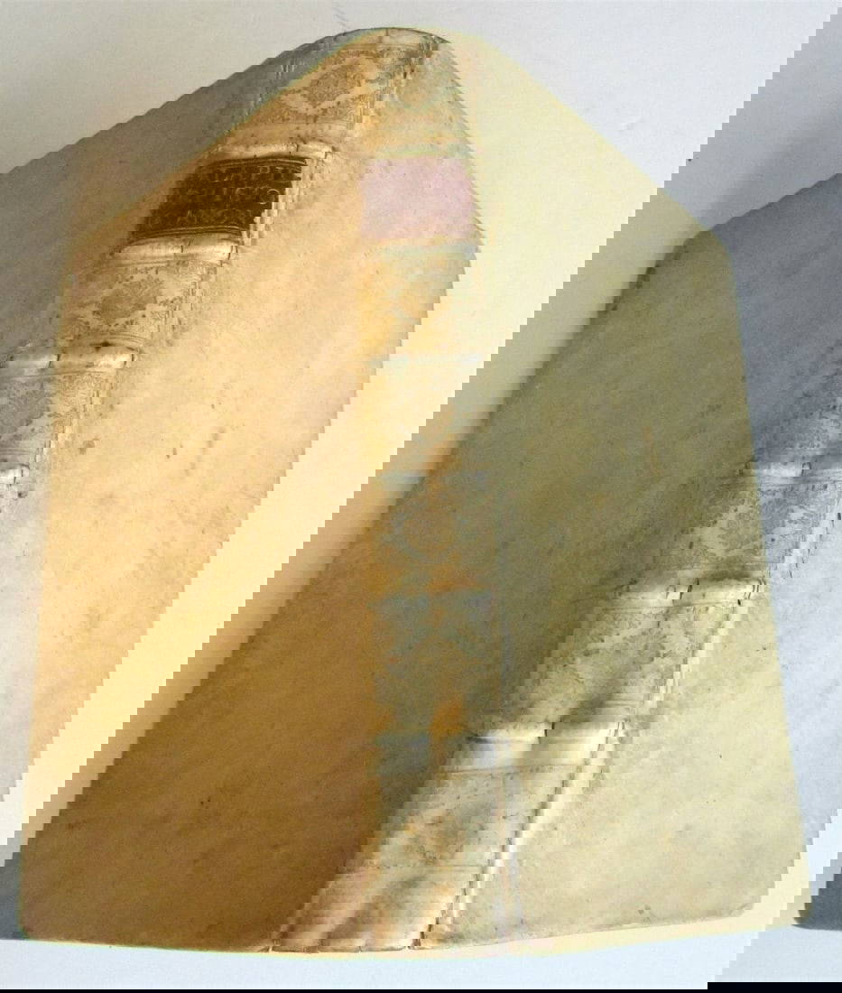 1698 Antique Commentary Folio, Vellum Bound Jesuit C. Lapides Bible Auction