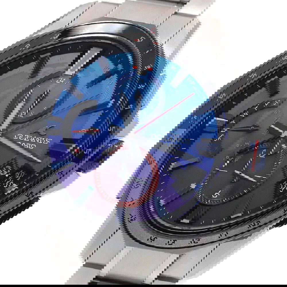 Casio Oceanus Solar Powered Radio Men's Watch_ Auction