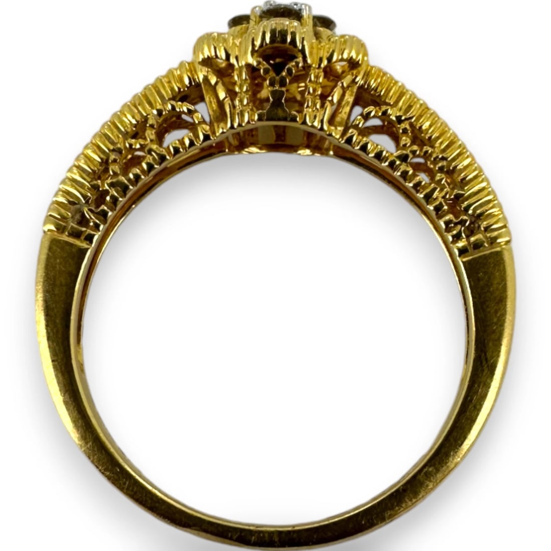 Vjs Jewelry Filigree Cluster Flower Ring