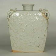 Vintage Chinese White Glazed Porcelain Flask - Jul 19, 2014 | Ark ...