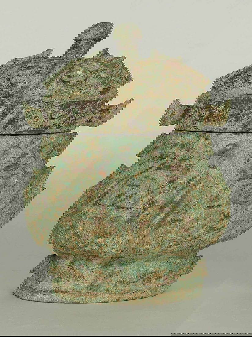 You' Bronze Vessel With Taotie Mask, Early Western Zhou Auction