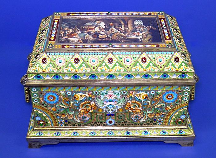 Huge Russian Silver, Enamel Miniature Painting Box - Nov 12, 2019 ...