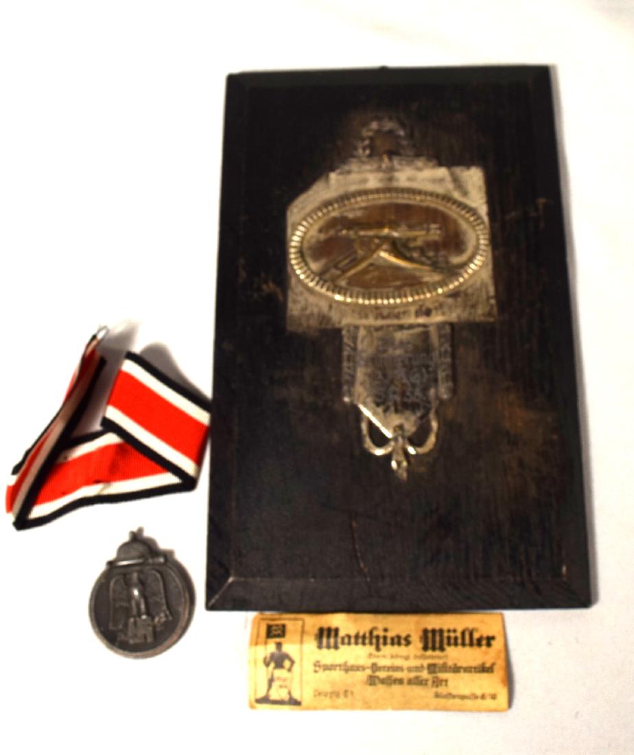 WORLD WAR II GERMAN RARE MACHINE GUN PLAQUE & EASTERN - Mar 25, 2018 ...