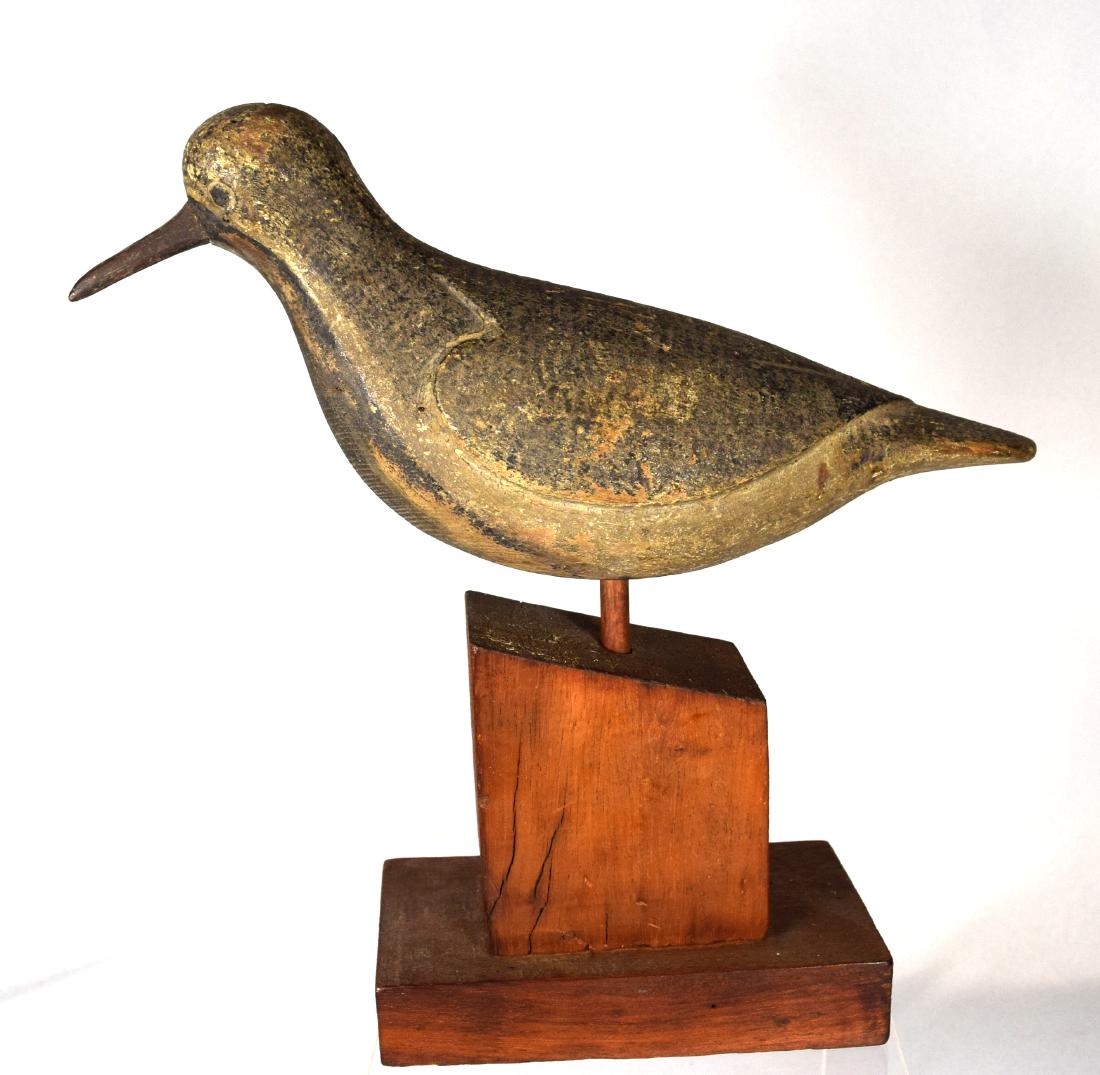 RARE BLACK BELLY PLOVER CARVED DECOY BY OBEDIAH VERITY: