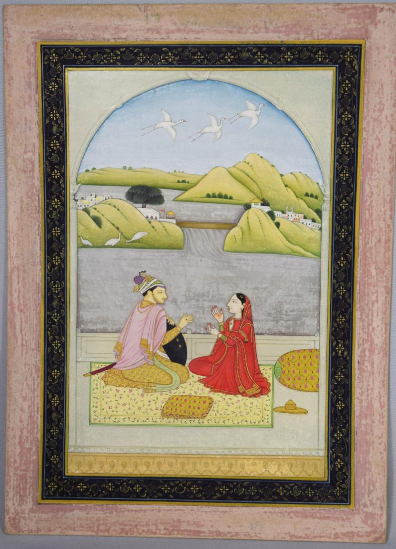 INDIAN PAHARI MINIATURE PAINTING:
