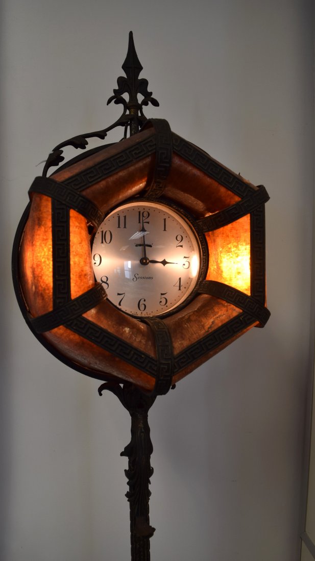 SESSIONS ARTS & CRAFTS MICA SHADE FLOOR LAMP & CLOCK: - Jun 30, 2019 ...