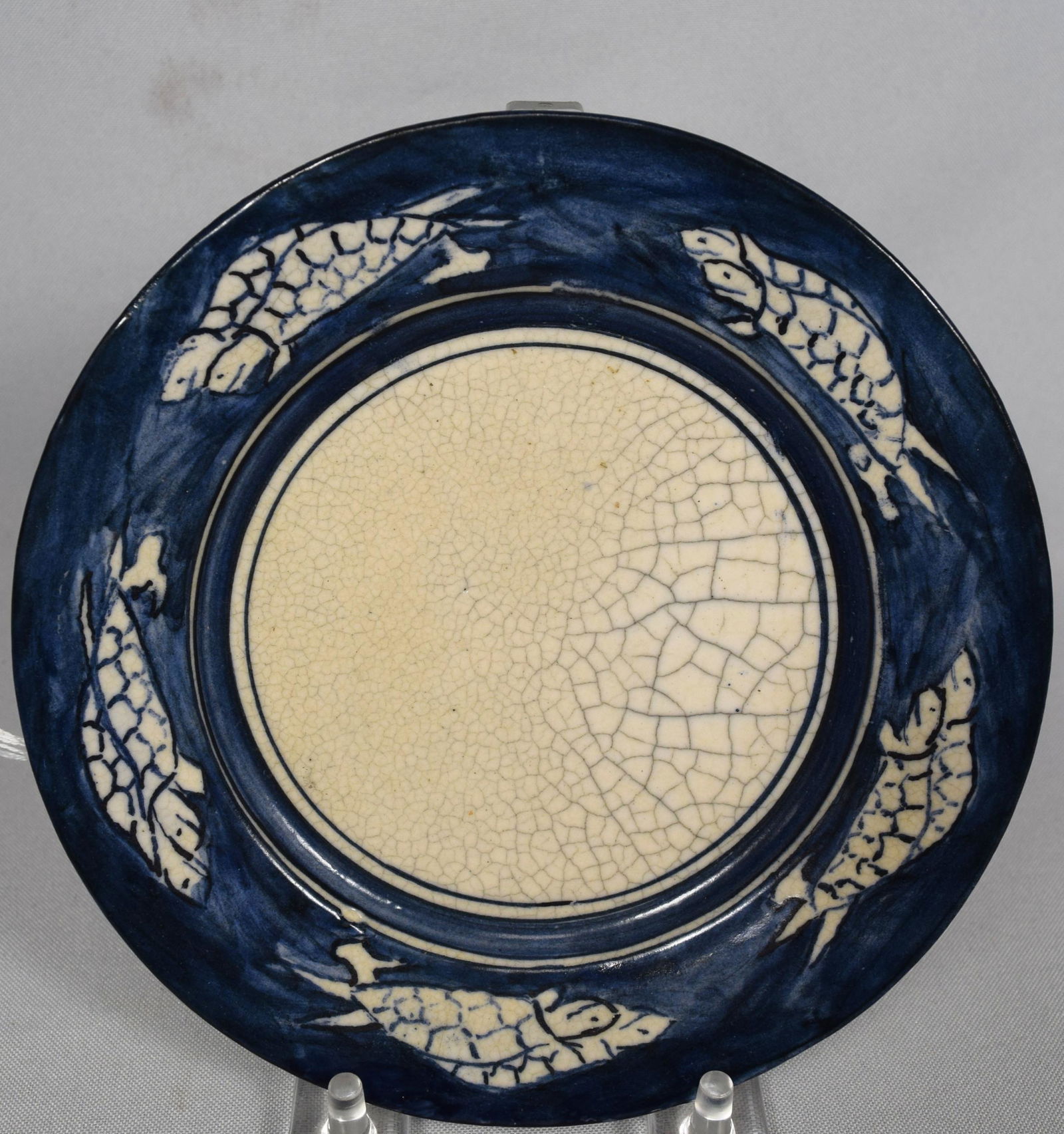 DEDHAM ART POTTERY TURTLE PATTERN POTTERY PLATE: - Oct 20, 2019 | White ...