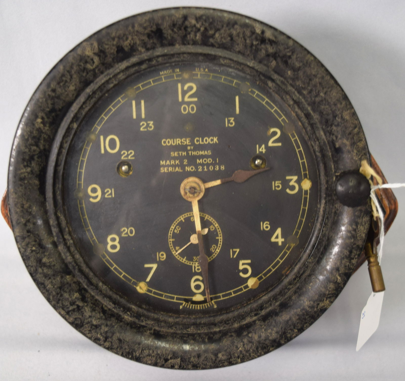 Wwii Navy Seth Thomas Course Clock: