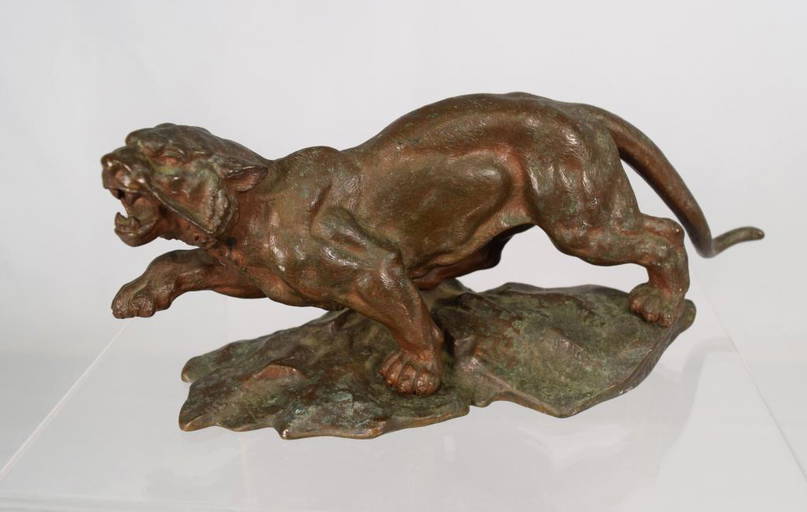 Andor Ruff Bronze Lion Sculpture