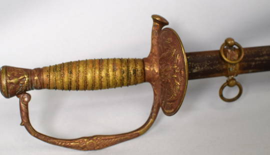 1860 Civil War Staff & Field Officer's Sword Clamshell