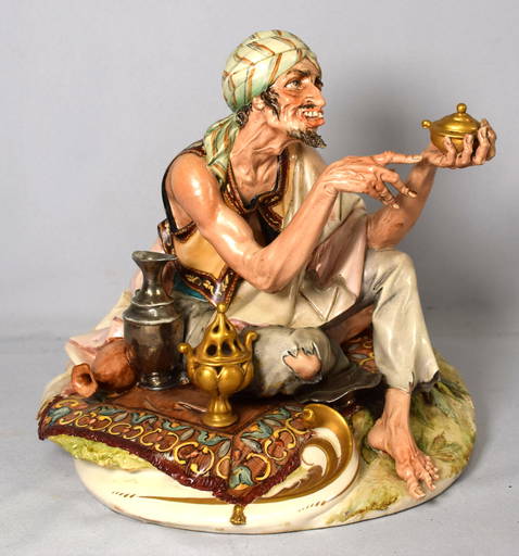 Capodimonte Porcelain Arab Street Vendor Figure