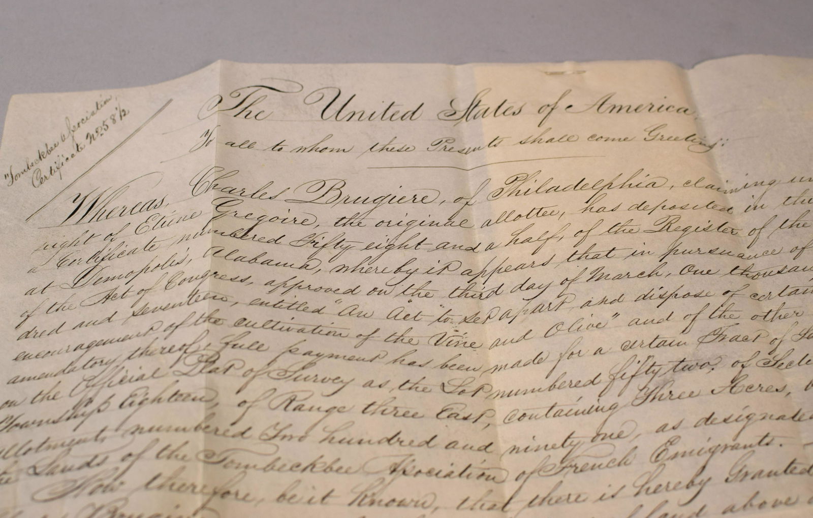 (on 19) Early Trail Of Tears Ephemera Documents Choctaw Nation
