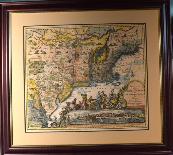 1730 Seutter Map Novi Belgii In America