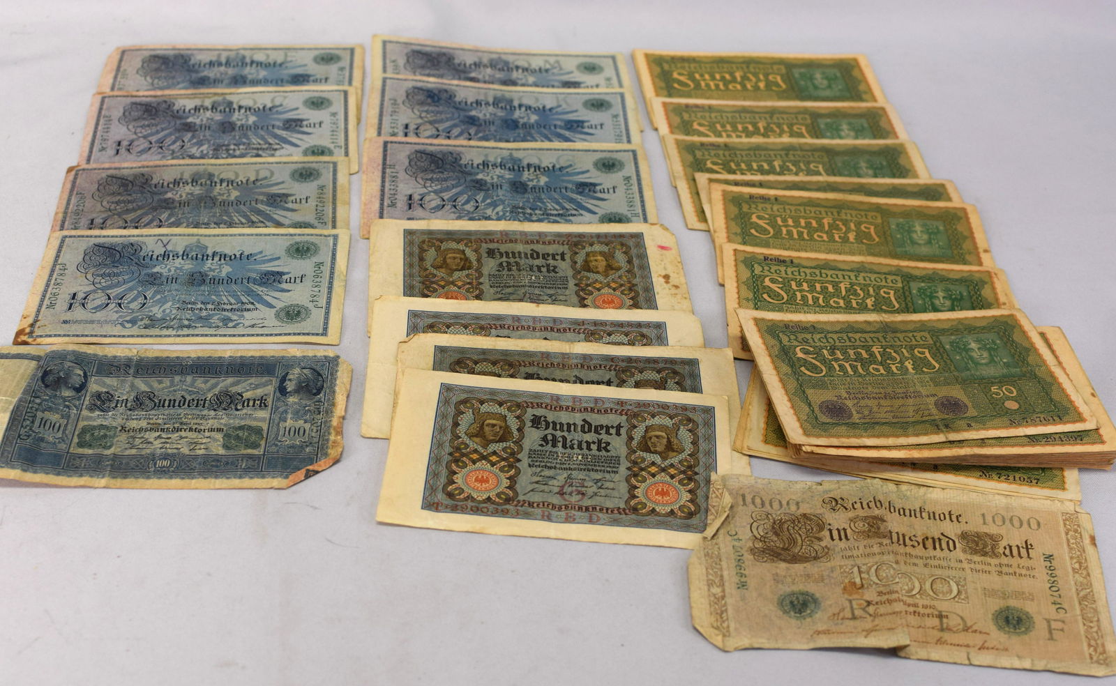 (On-87) 1908-1920 GERMAN BANK NOTES or BILLS - Aug 21, 2022 | White's ...