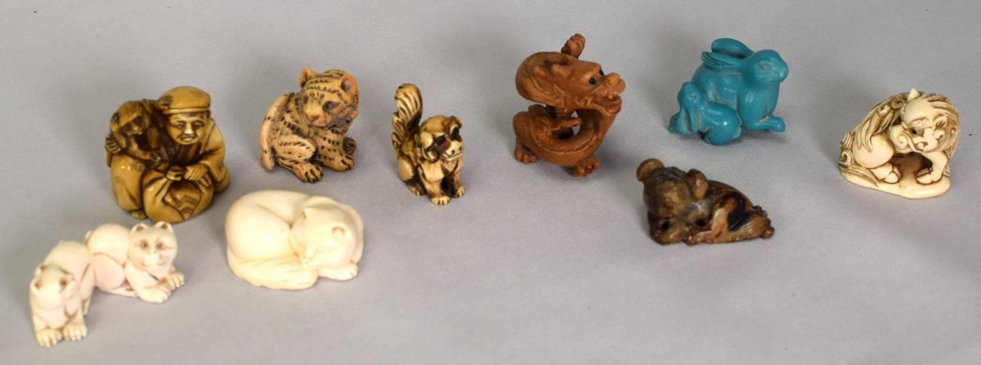 (on-9) CARVED JAPANESE & CHINESE NETSUKES - Aug 21, 2022 | White's ...