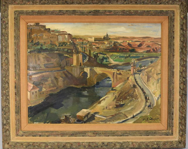 WILLIAM F. DRAPER OIL PAINTING OF TOLEDO SPAIN - Nov 13, 2022 | White's ...