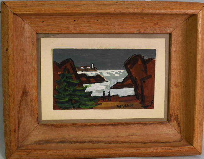 Sol Wilson Mix Media Seascape Painting