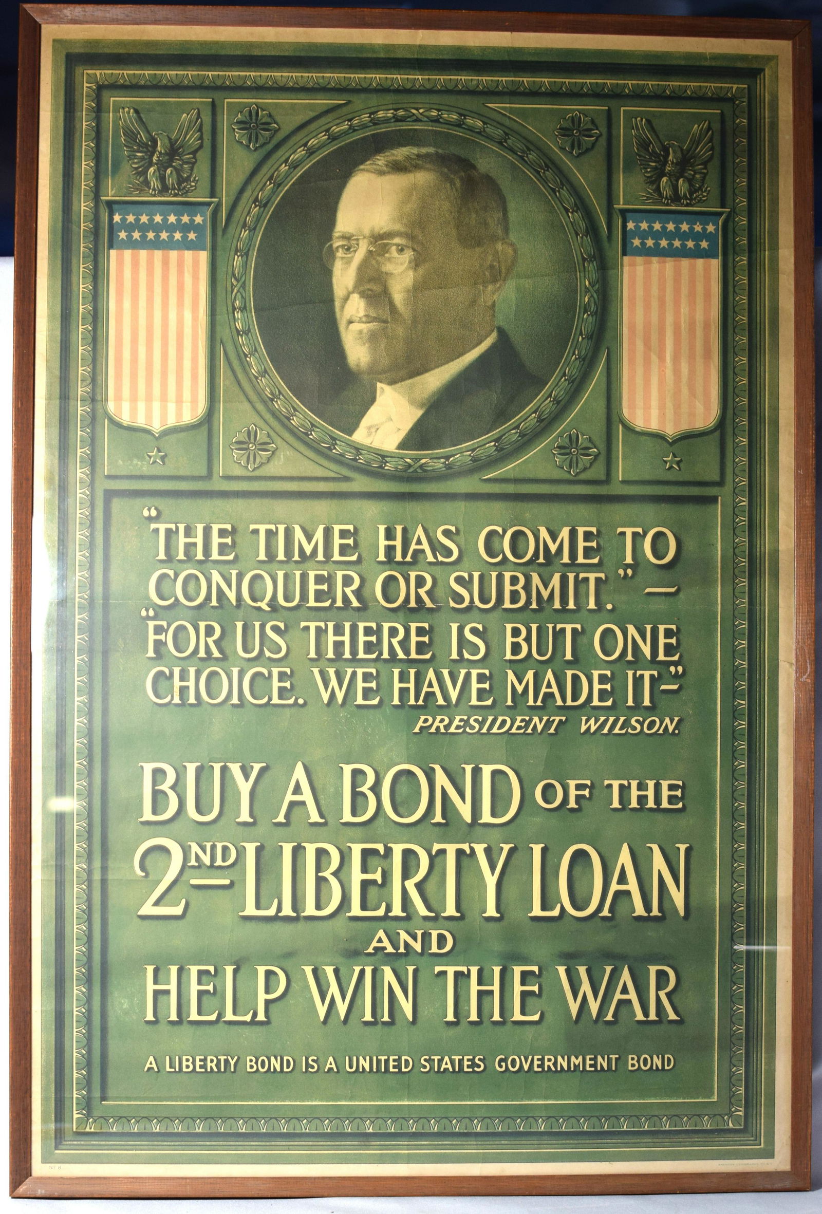 PRESIDENT WILSON WWI 1917 BUY WAR BONDS POSTER (#0193) on Dec 18, 2022 ...