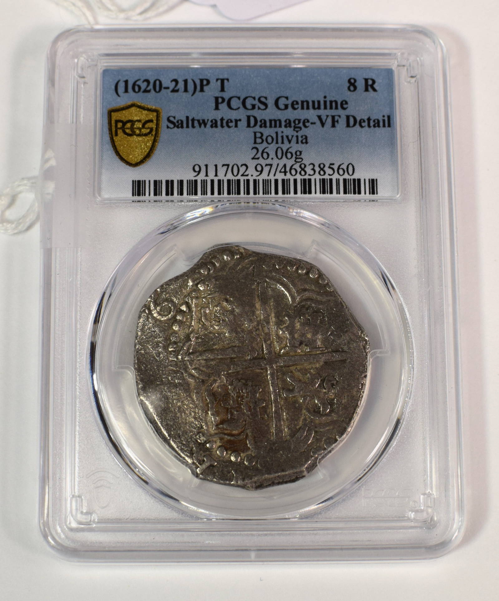 1620 Shipwreck Spanish Bolivia Silver Reales Coin Auction