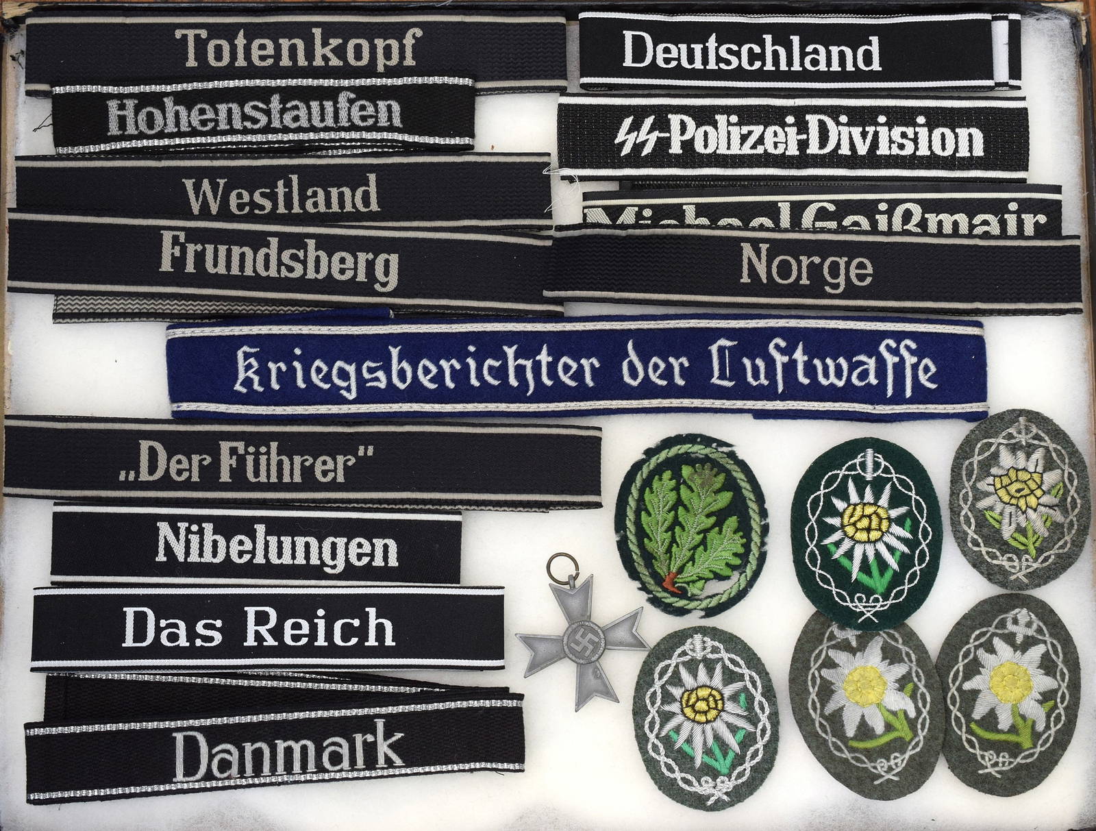 Riker Case German Cuff Title Variants & Patches Auction