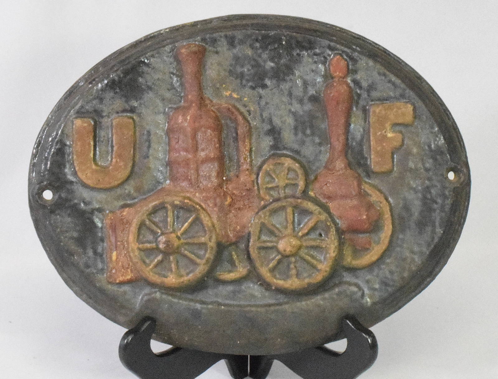 Cast Iron United Fire Insurance Plaque Auction