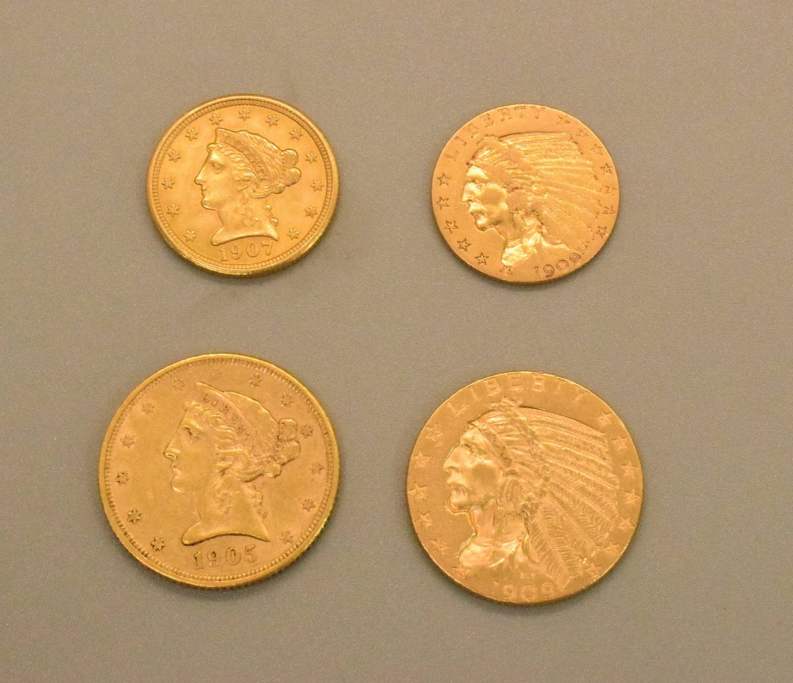 4 Us Assembled Gold Coins Auction