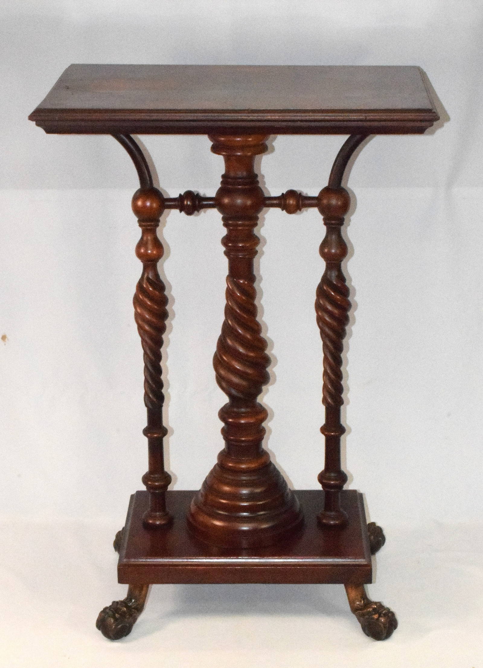 19th Mahogany Merklen Brothers Stand Auction