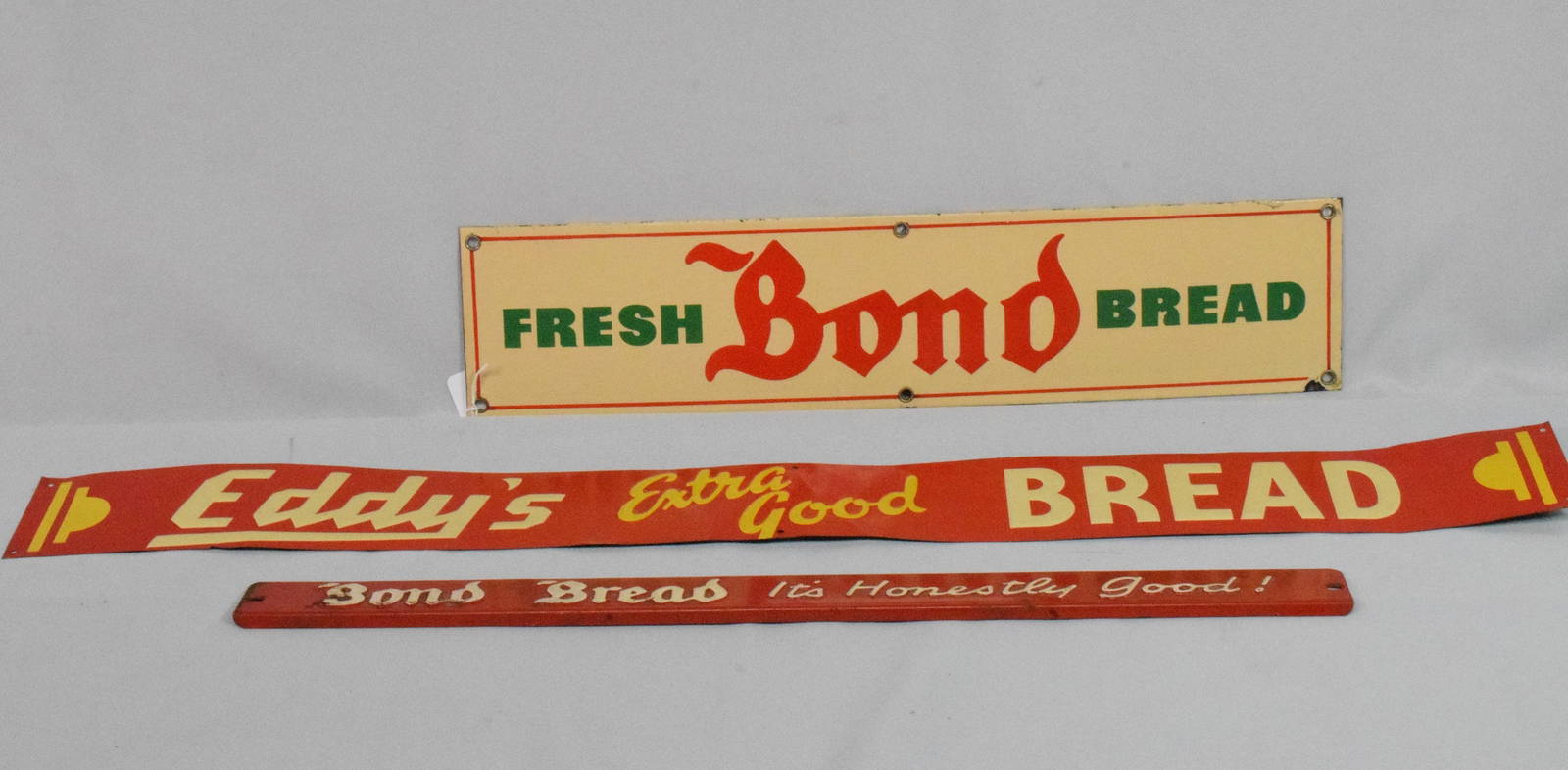 (3) Bread Signs Auction