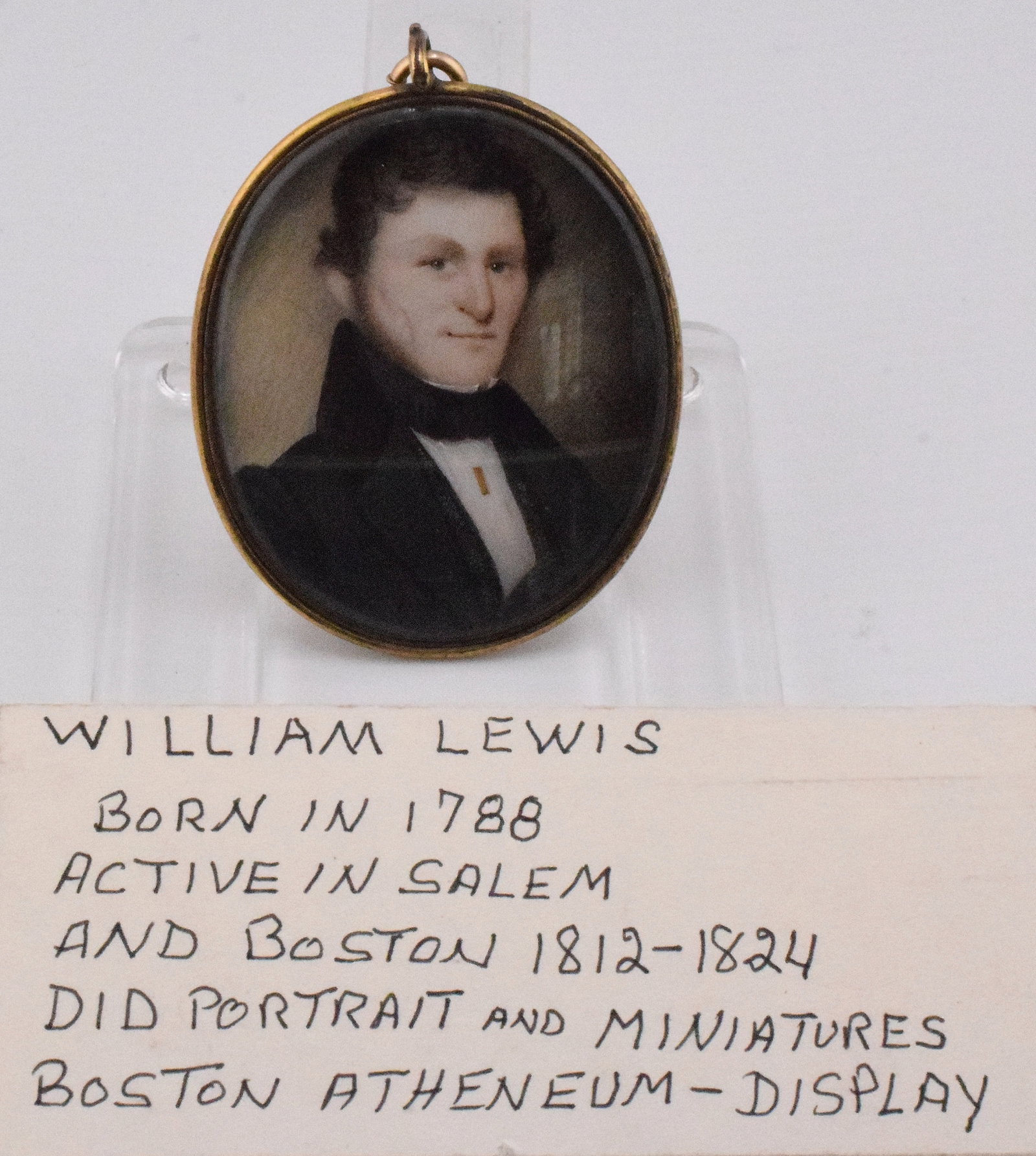 Early 19th William Lewis Miniature Painting Auction
