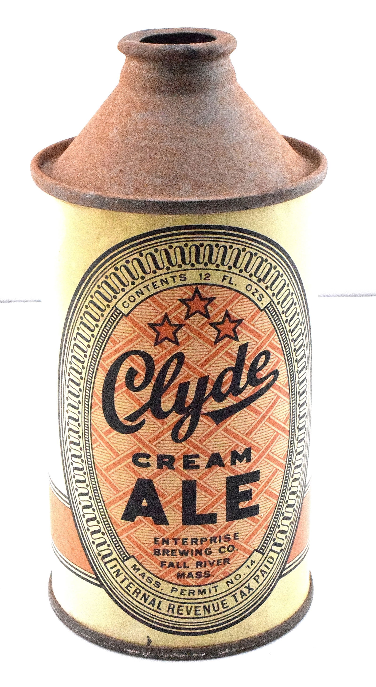 Antique Advertising Can Of Clyde Cream Ale Auction