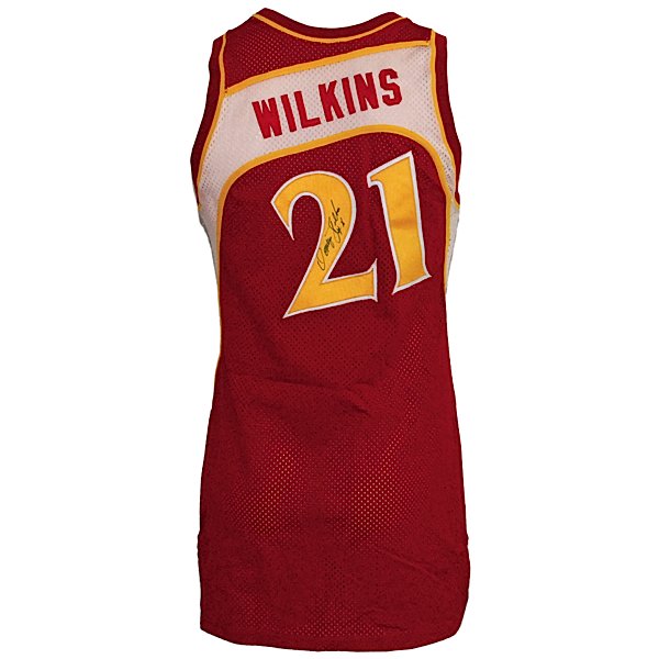 92: 1987-88 Dominique Wilkins Hawks Game-Used Jersey