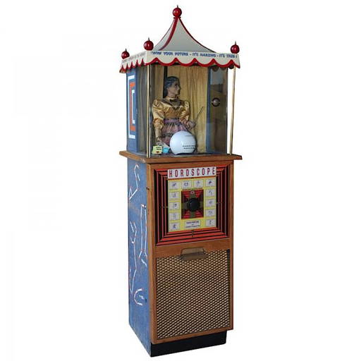 1950s Coin Operated Genko Fortune Teller Machine