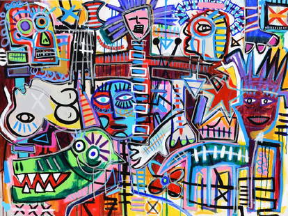 Jean Michel Basquiat New York Street Art Painting