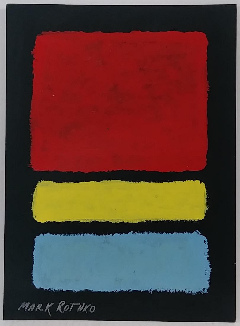 Mark Rothko Painting on Paper, Horizontal composition. - Jan 26, 2019 ...