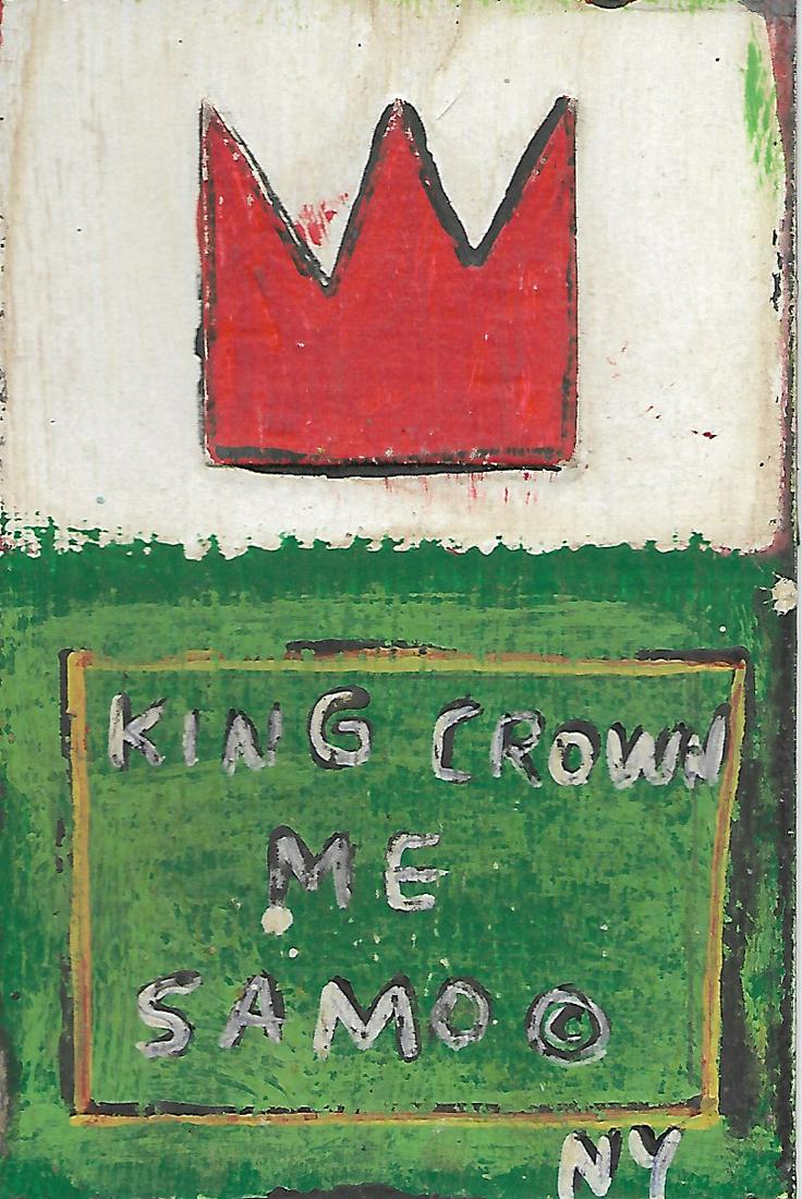JMB Signed - SAMO - KING CROWN Postcard Painting Signed (#6500A) on Jul ...