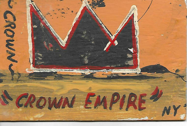 JMB Signed - SAMO CROWN - Painting Signed on Reverse (#4073) on Oct 16 ...