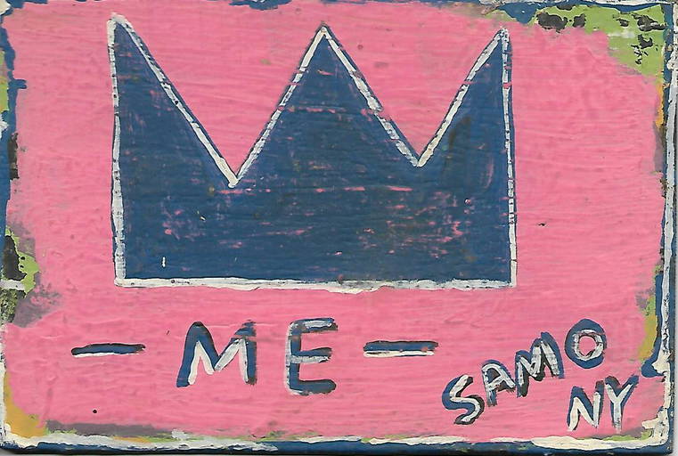 JMB Signed - SAMO CROWN - Painting Signed on Reverse (#6523) on Oct 16 ...